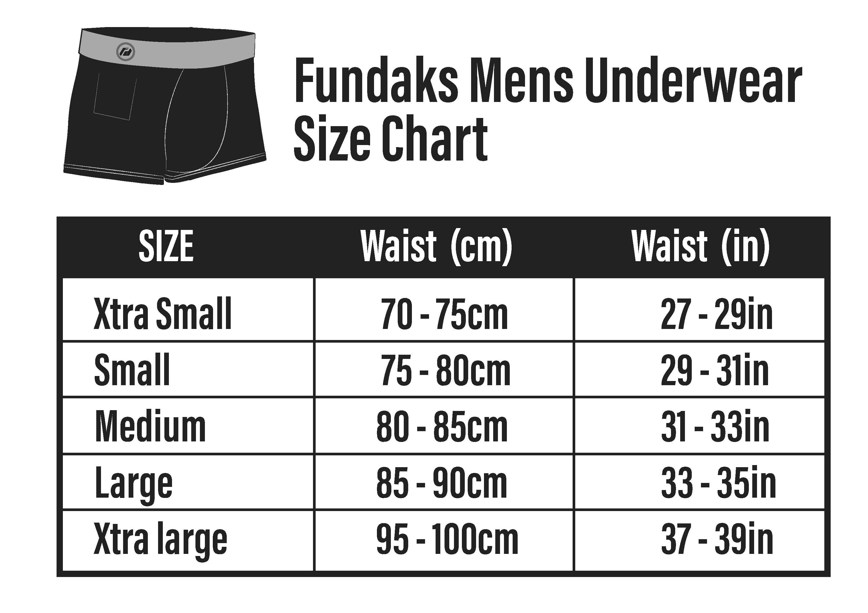 Size Guide – Fundaksunderwear
